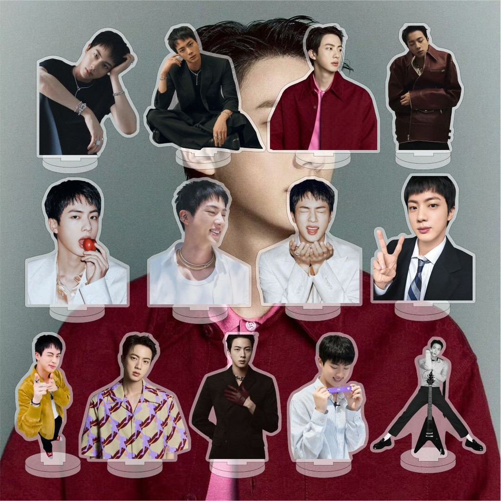 BTS JIN นิตยสาร Cross-Border อะคริลิคสองด้าน High-Definition Standing ...