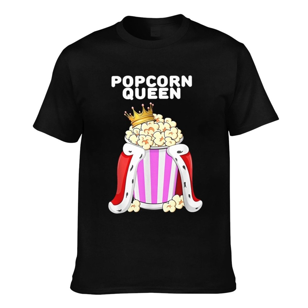 เสื้อยืดลําลองผู้ชาย Popcorn Queen คุณภาพดี | Shopee Thailand