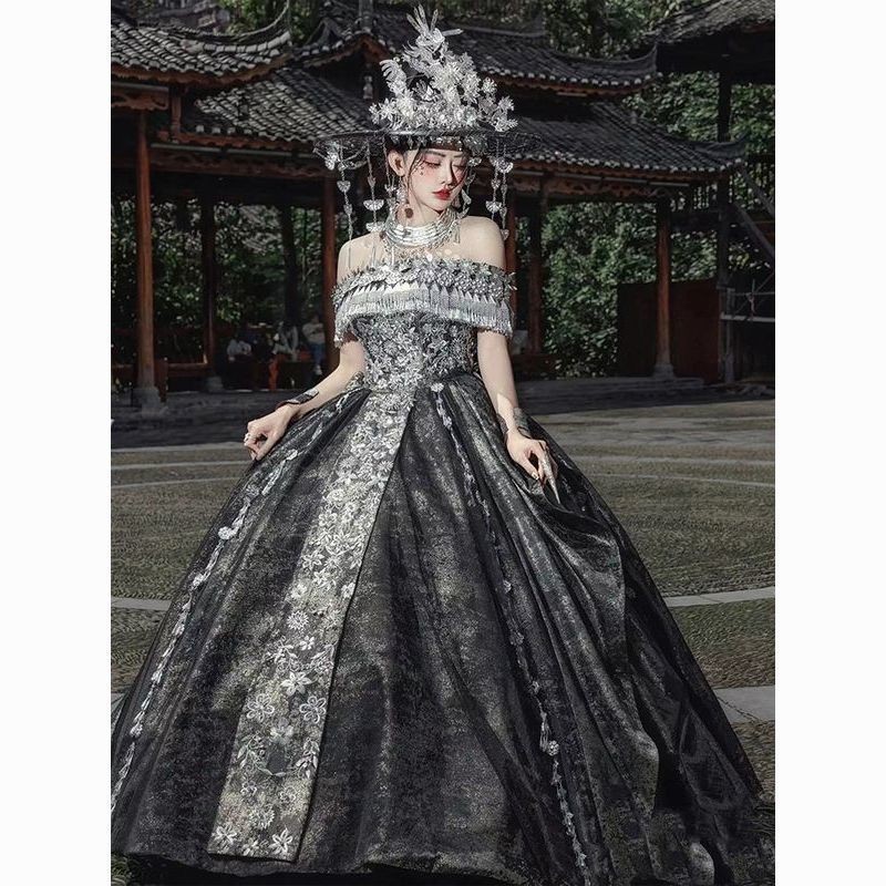 ใหม่ Handmade Miaojiang Girl อาวุโสเจ้าหญิงการถ่ายภาพท่องเที่ยว w1017 ...