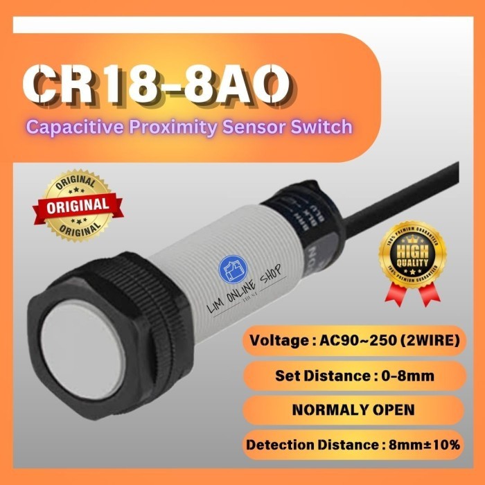 Cr18-8ao SENSOR NORMALY เปิด AC90-250V สวิตช์ป้องกันกระแสสลับ AC 2 สาย | Shopee Thailand