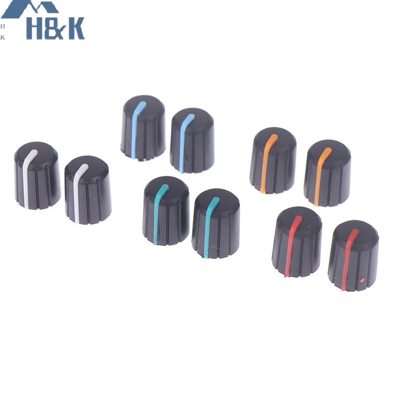 [H&K Jul] 10 ชิ้นยางนุ่มครึ่งเพลาลูกบิด Potentiometer Knob 180 องศา D ...