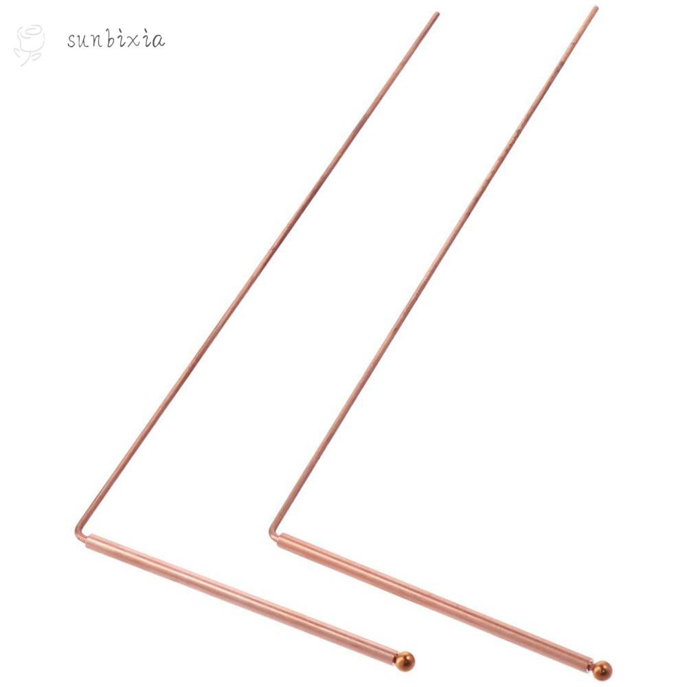SUNBIXIA อุปกรณ์ผี 2 ชิ้น, ทองแดงบริสุทธิ์ 99.9% ทองแดง Dowsing rod ...