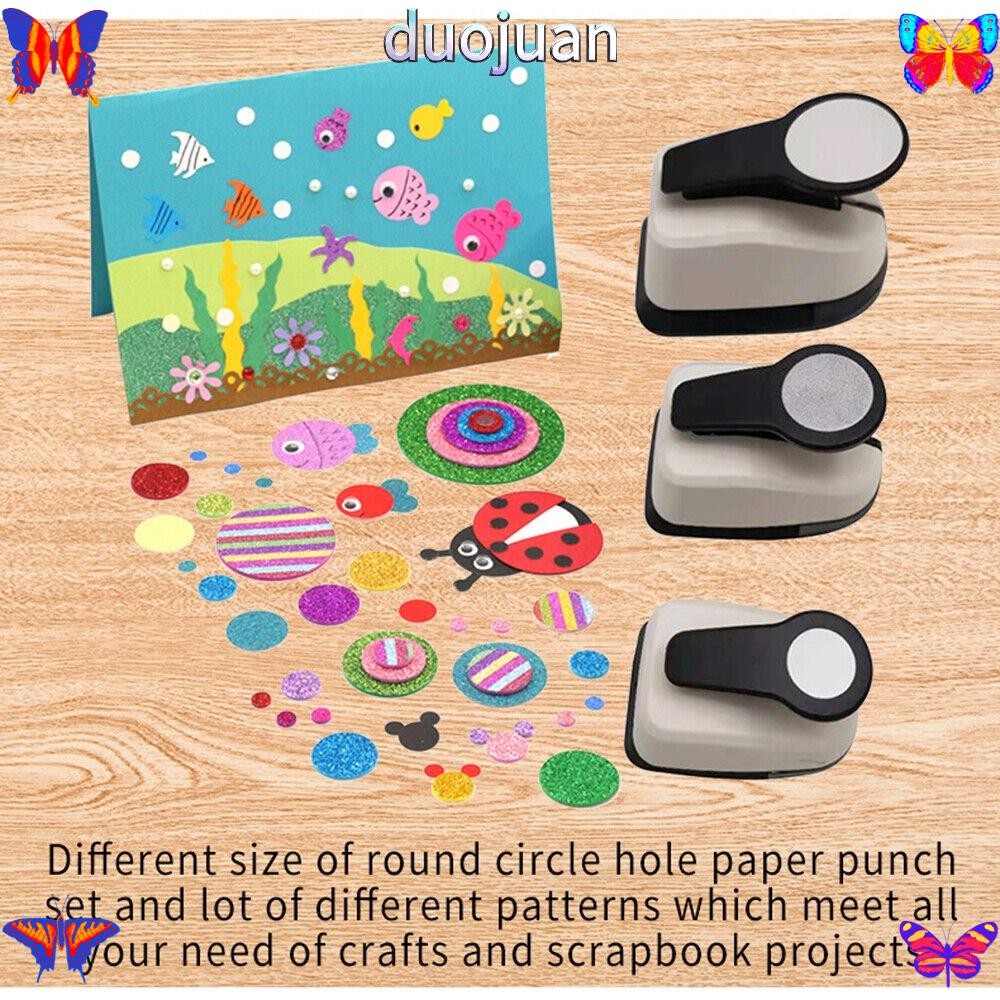 DUOJUAN Circular Embosser, ABS+alloy Multiple Sizes Hole Puncher,แบบ ...