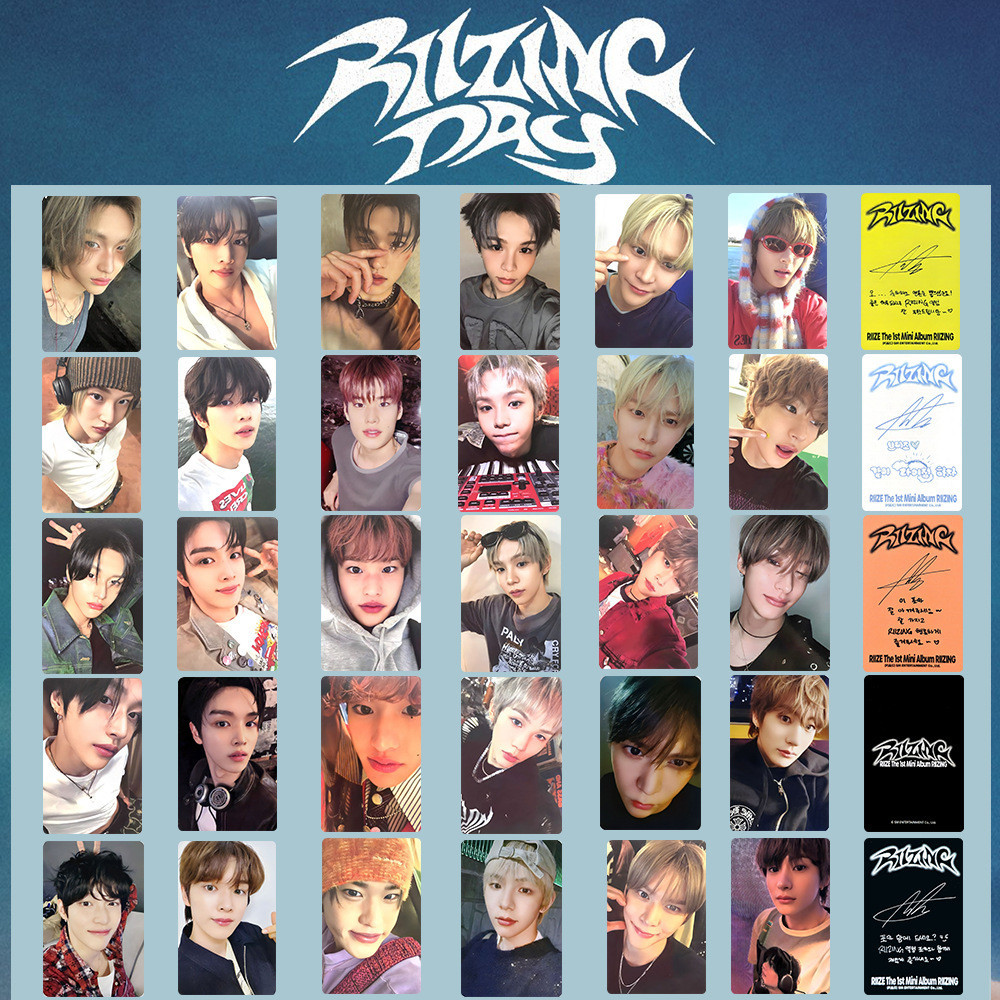 Kpop RIZE การ์ดขนาดเล็กการ์ดสุ่ม RIIZING La เก้าอี้การ์ดขนาดเล็กการ์ด ...