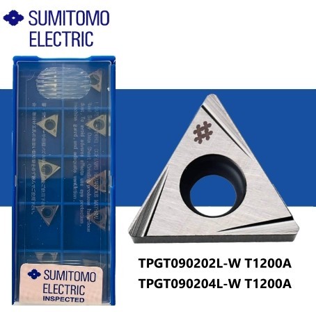 เม็ดมีด Inserts T09 เม็ดเบา มุม 02 04 TPGT090202L-W T1200A ...
