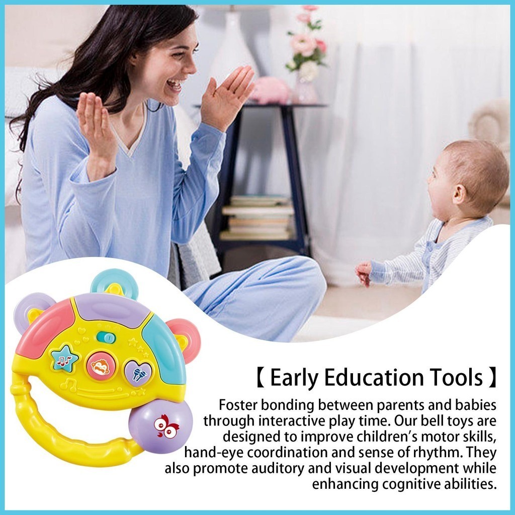 ดนตรี Rattles สําหรับเด็กวัยหัดเดินสาวไฟฟ้า Shaker Rattle Light Up ของ ...