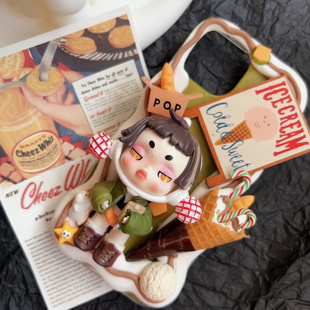 Pop Mart DIY ครีมกาวทําด้วยมือผลิตภัณฑ์สําเร็จรูปการปรับแต่งเคสโทรศัพท์ ...