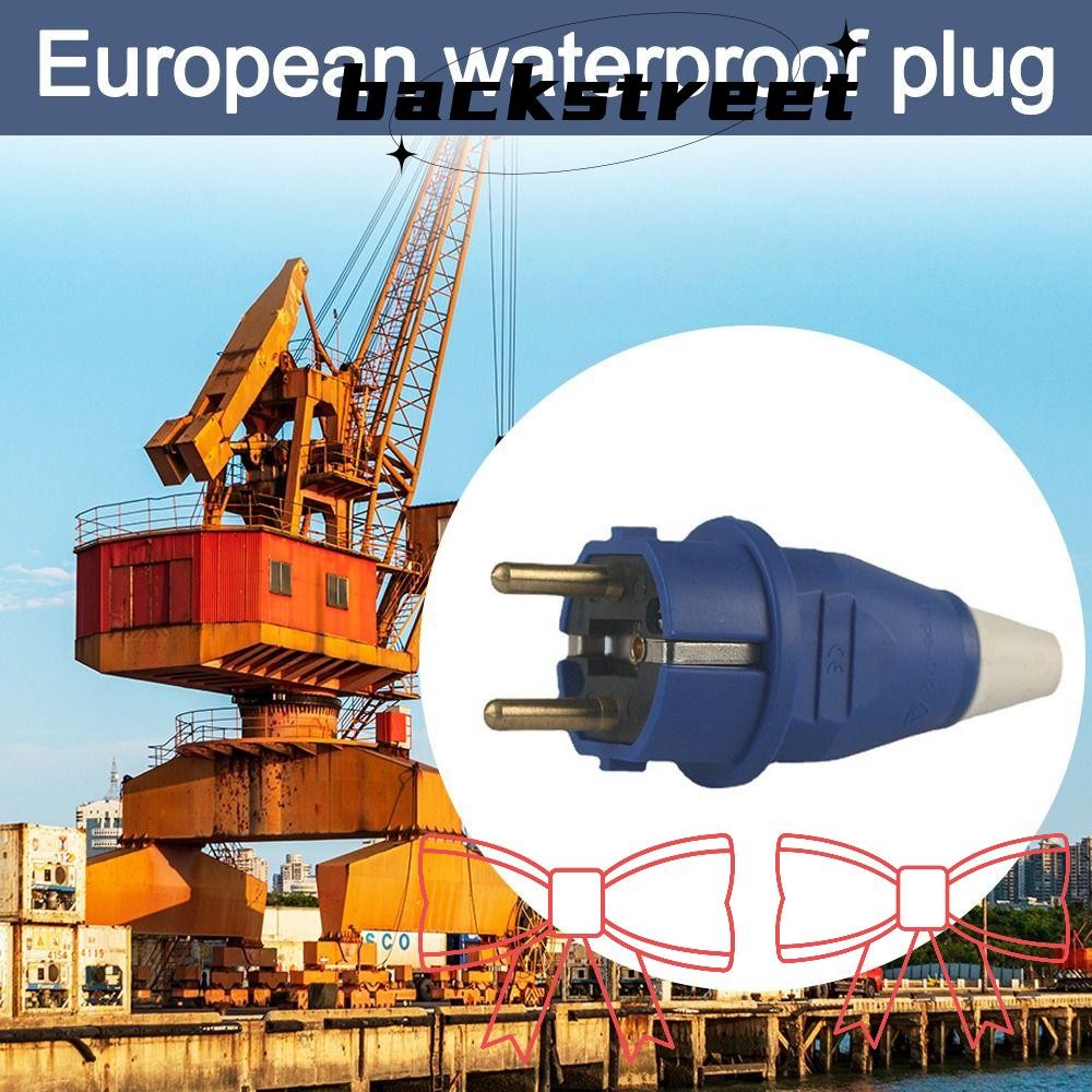 Backstage Industrial Plug Socket, 16A IP44 2 Pin Industrial Plug Socket ...