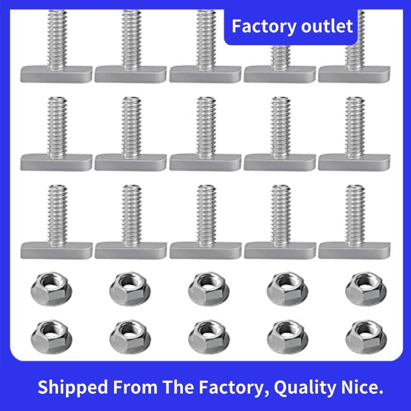 15 ชิ้น T Slot Bolt อะไหล่อุปกรณ์เสริม M8 X 20 สกรู, A2-70 Rail Track ...