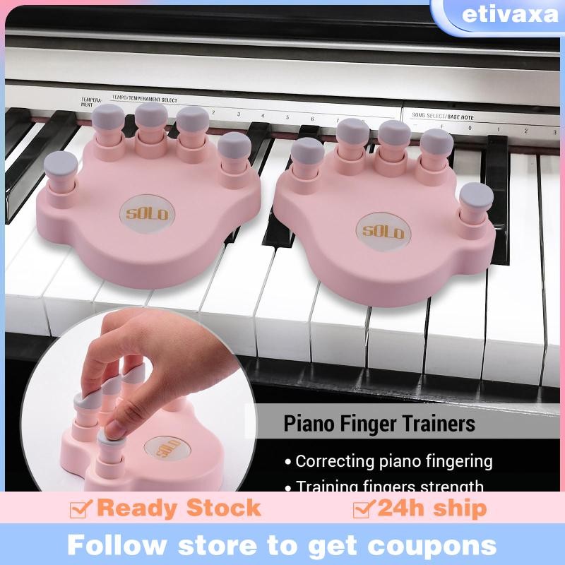 [Etivaxa] Piano Finger Trainers สtrengthening Soft Finger Pads สำหรับ ...