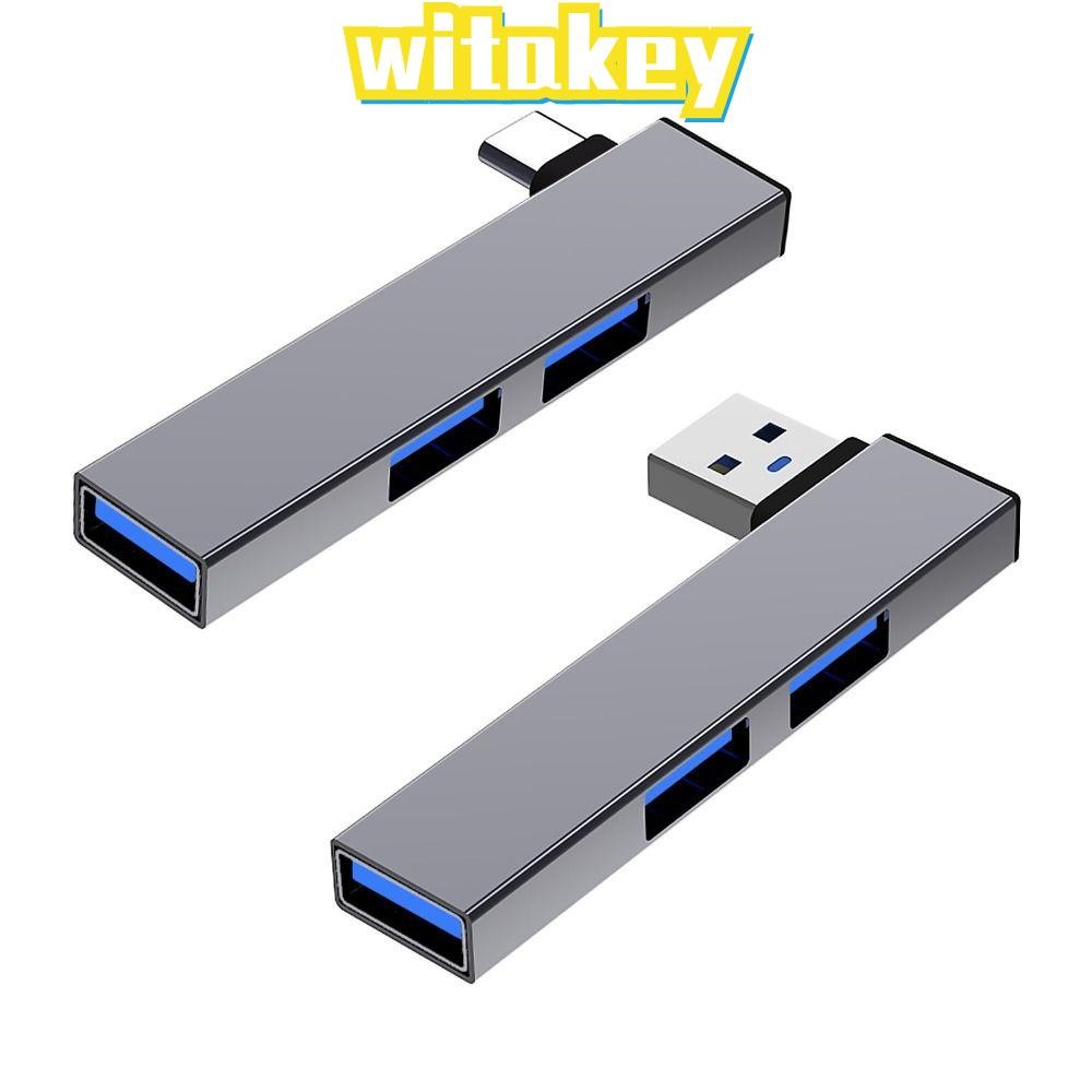 WITAKEY USB-C HUB, อลูมิเนียมอัลลอยด์ความเร็วสูง Type-C Splitter, Universal แล็ปท็อป PC 3 IN 1 ...