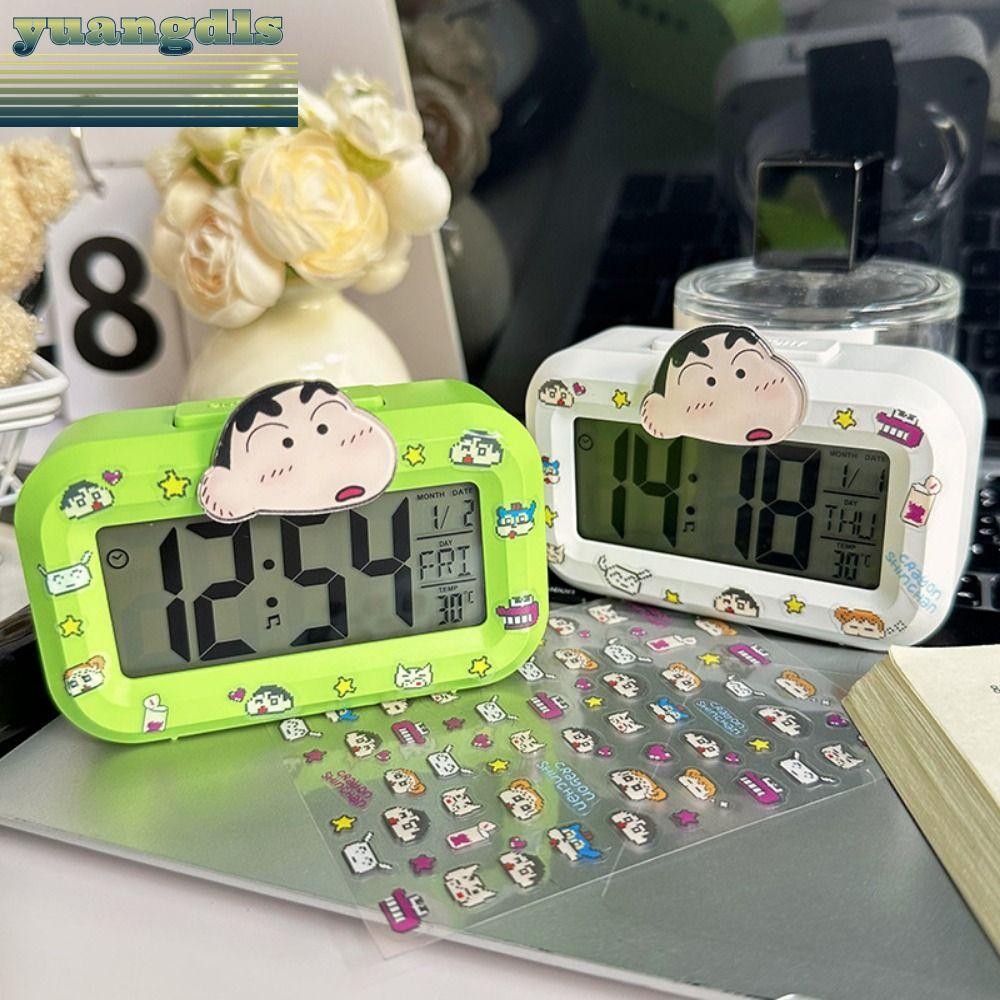 YUANG นาฬิกาปลุก Loopy, Mini Kawaii LED นาฬิกาดิจิตอล, มัลติฟังก์ชั่น ...