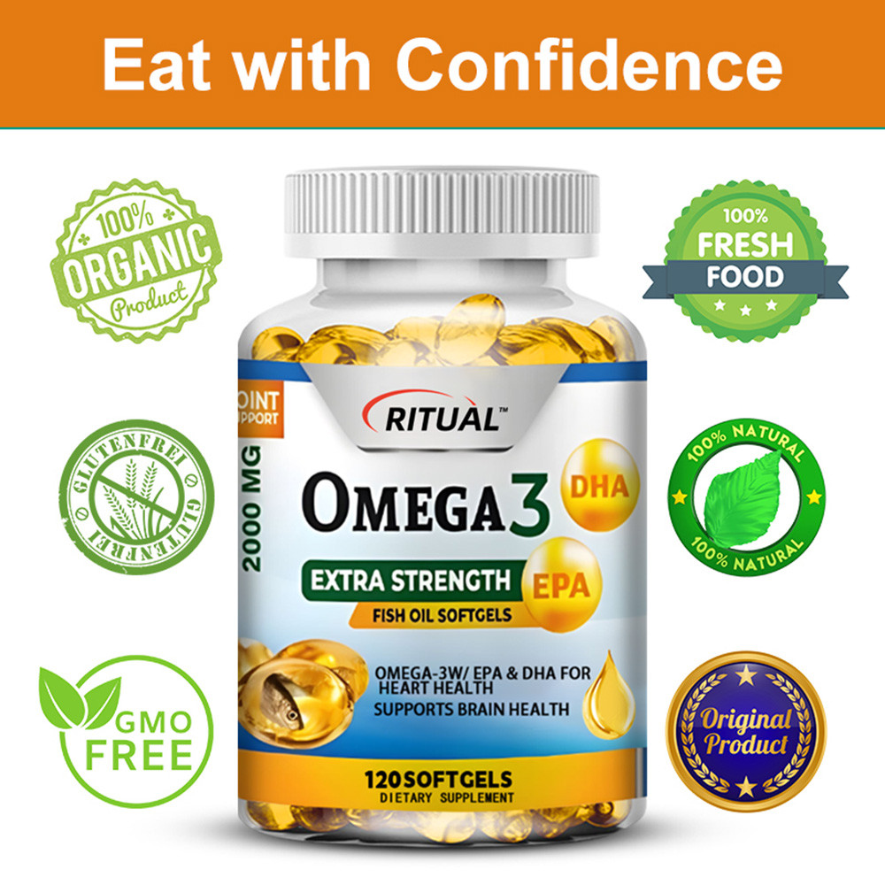 น้ํามันปลา Ritual Omega 3 2000มก. ซอฟท์เจล | รองรับสุขภาพหัวใจ, ดวงตา ...