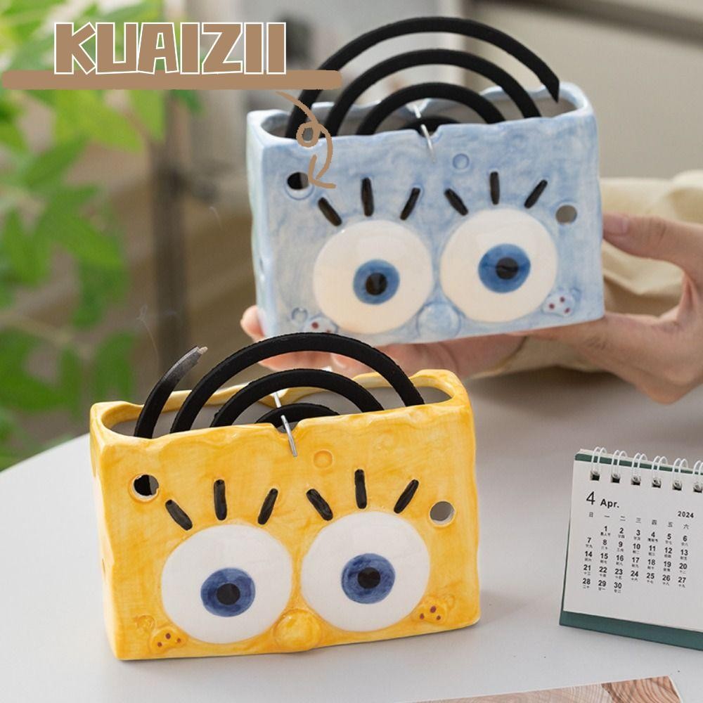 KUAIZII ธูป Ash Storage Rack, แขวน SpongeBob ยุง Coil Holder, Creative ...