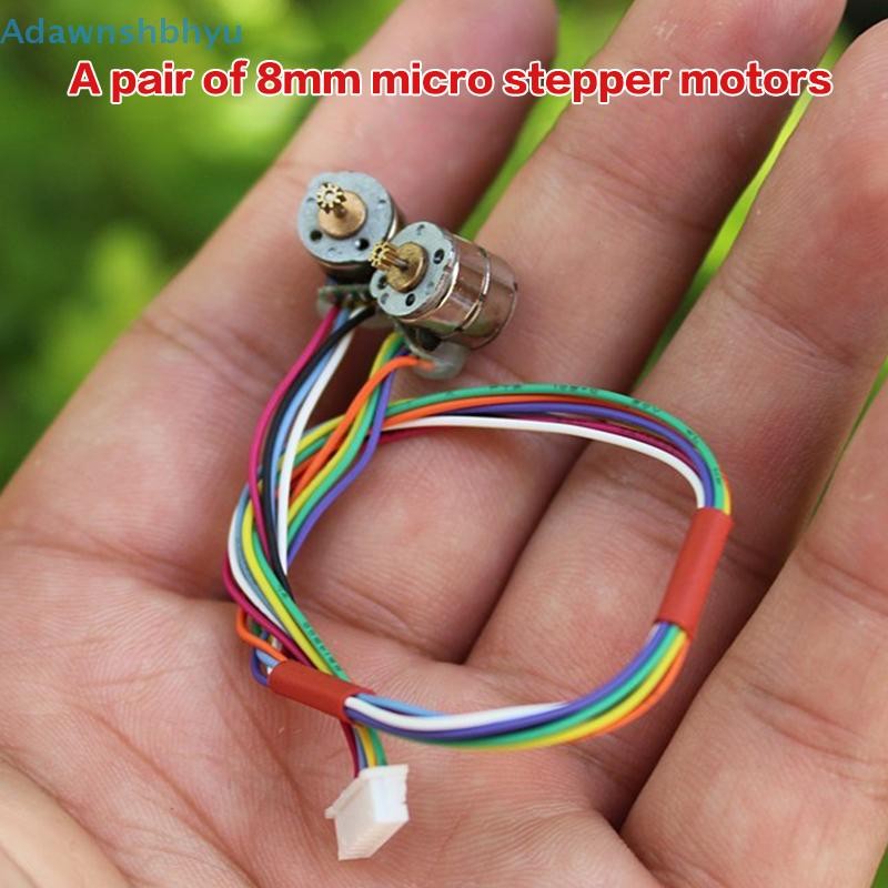 Adhyu 1 คู่ Mini Tiny 8 มม. Stepper Motor 2-Phase 4 สาย Stepping Motor ...