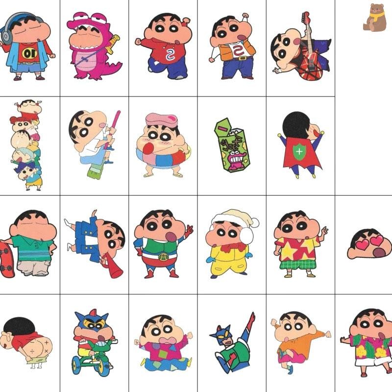 ชุดสติกเกอร์รอยสัก Shinjjang ลายเส้นการ์ตูน ชุดละ 22 แผ่น กันน้ำได้นาน ...