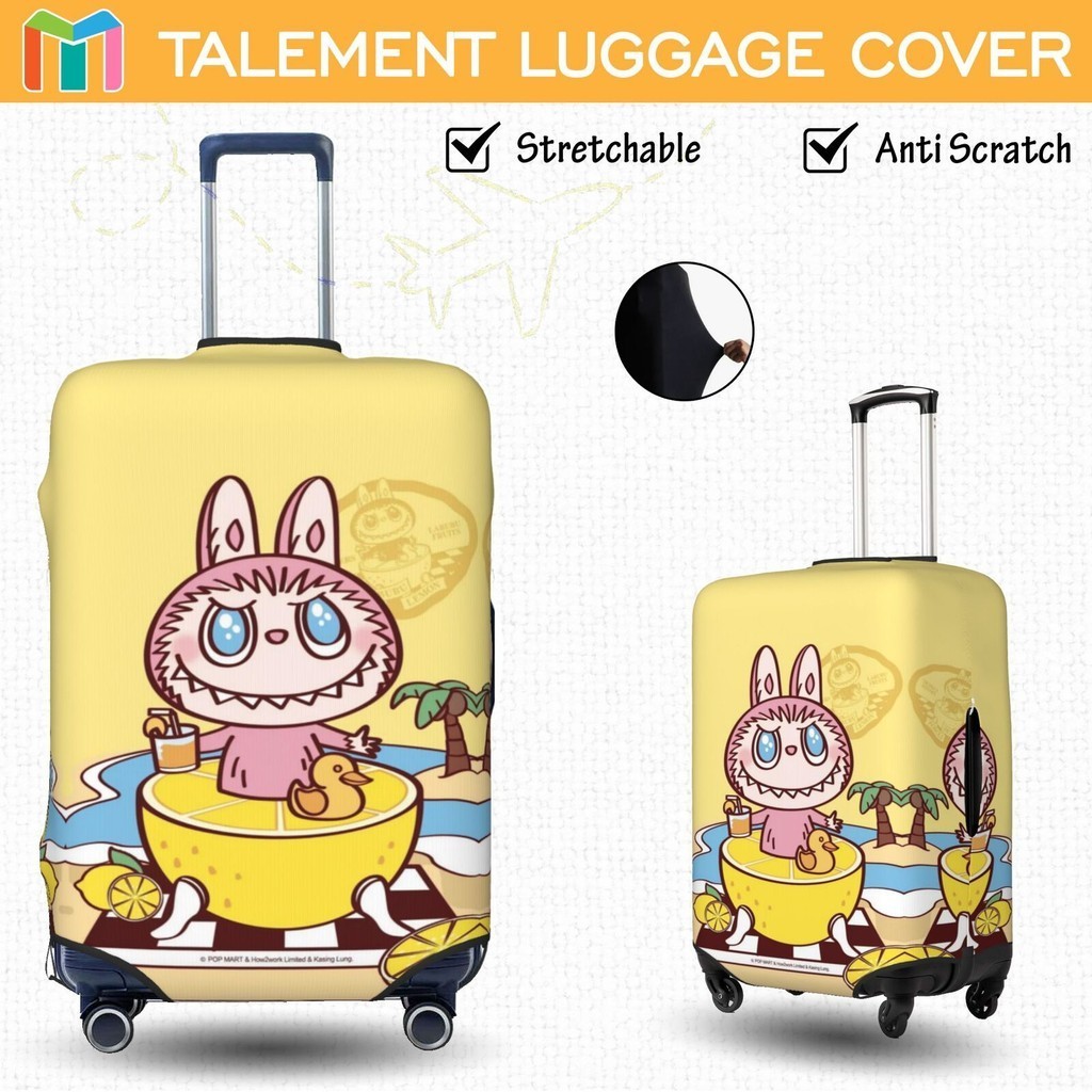 ลาบูบ ผ้าคลุมกระเป๋าเดินทาง ผ้าสแปนเด็กซ์ แบบยืดหยุ่น ยืดหยุ่น Labubu ...