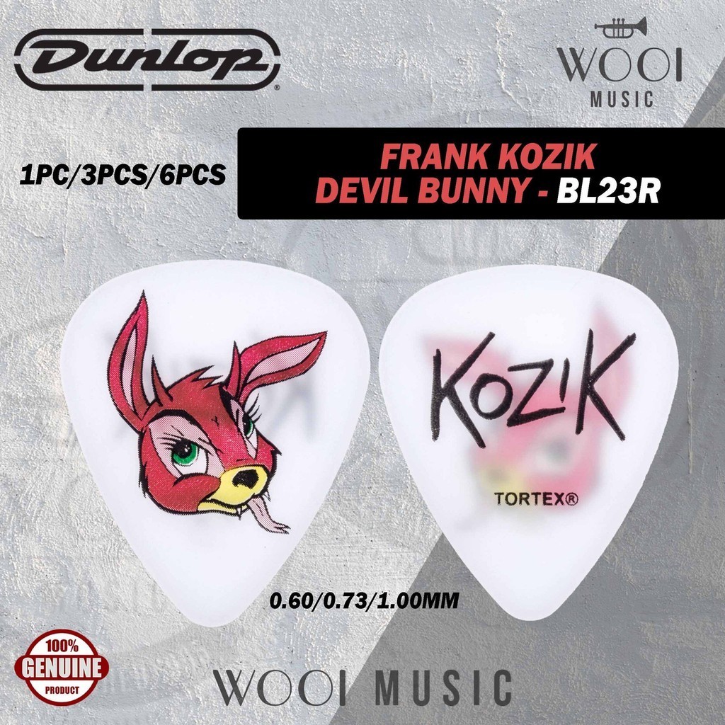 Jim Dunlop BL23R 0.60mm Frank Kozik Devil Bunny Tortex Guitar Pick (1 ...