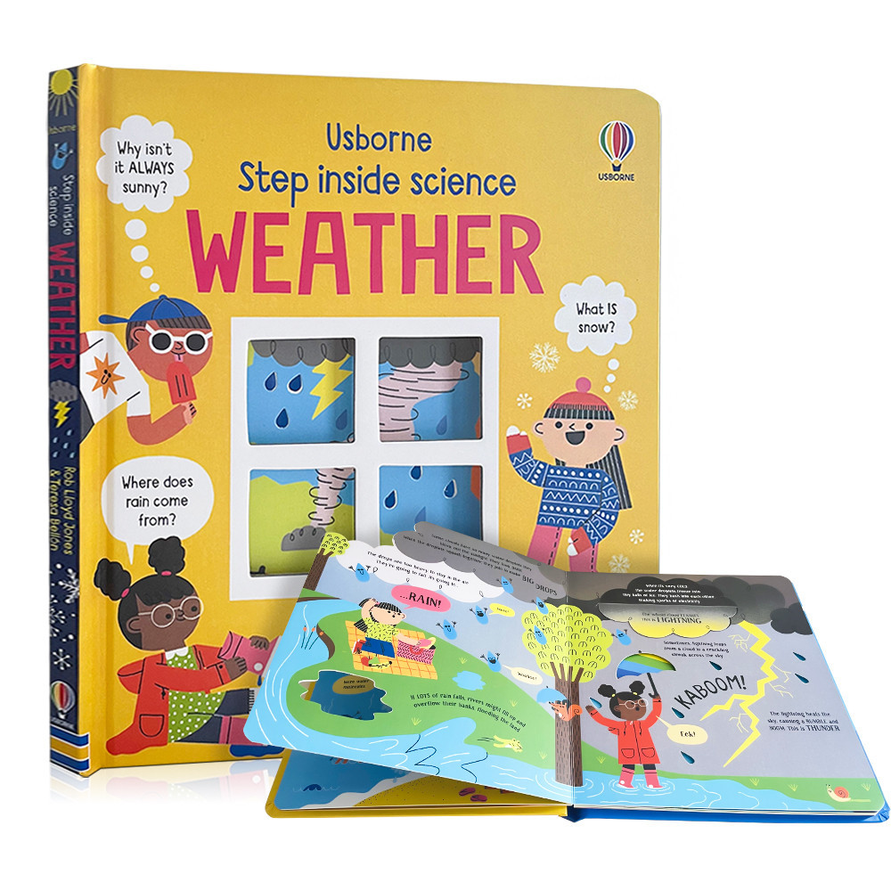 Usborne Step Inside Science Weather 3D Flap Picture Book for Kids ...