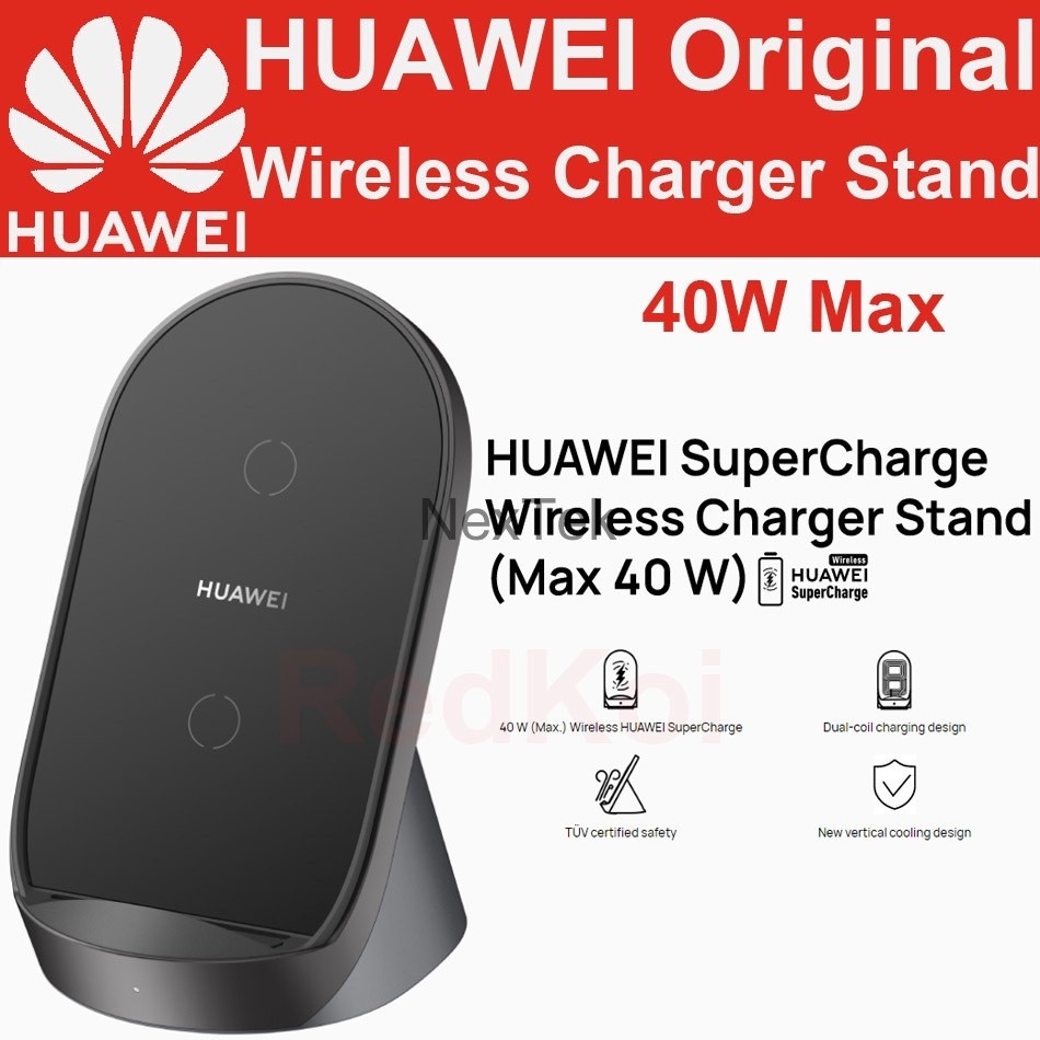แท้100% Huawei 40W Wireless Charger SuperCharge Stand 40W เดสก์ท็อป CP62 Charger 65W P40 Pro ...