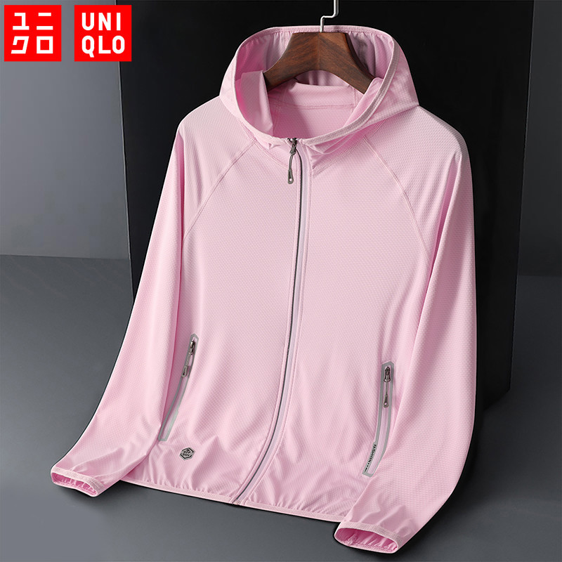 UNIQLO เสื้อกันแดด UPF 50 + เสื้อกันแดดฤดูร้อนน้ำหนักเบาระบายอากาศได้ดีสำหรับผู้ผู้หญิงกีฬา ...
