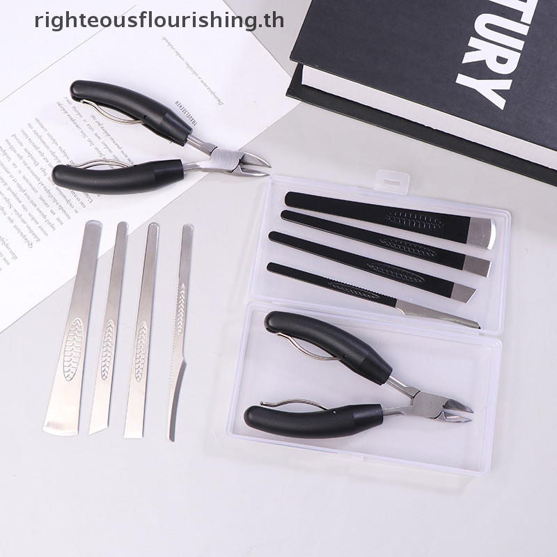 Righteousflourishing.th 5 ชิ้น/เซ็ตเล็บเครื่องมือ Toe Nail Scraper ฟุต ...