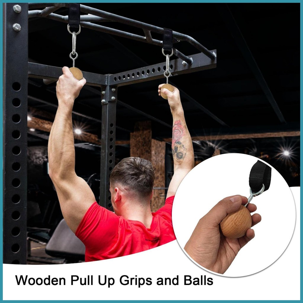 Pull up Ball Grip Rock Climbing Attachment Strength Trainer Hold Grips ...