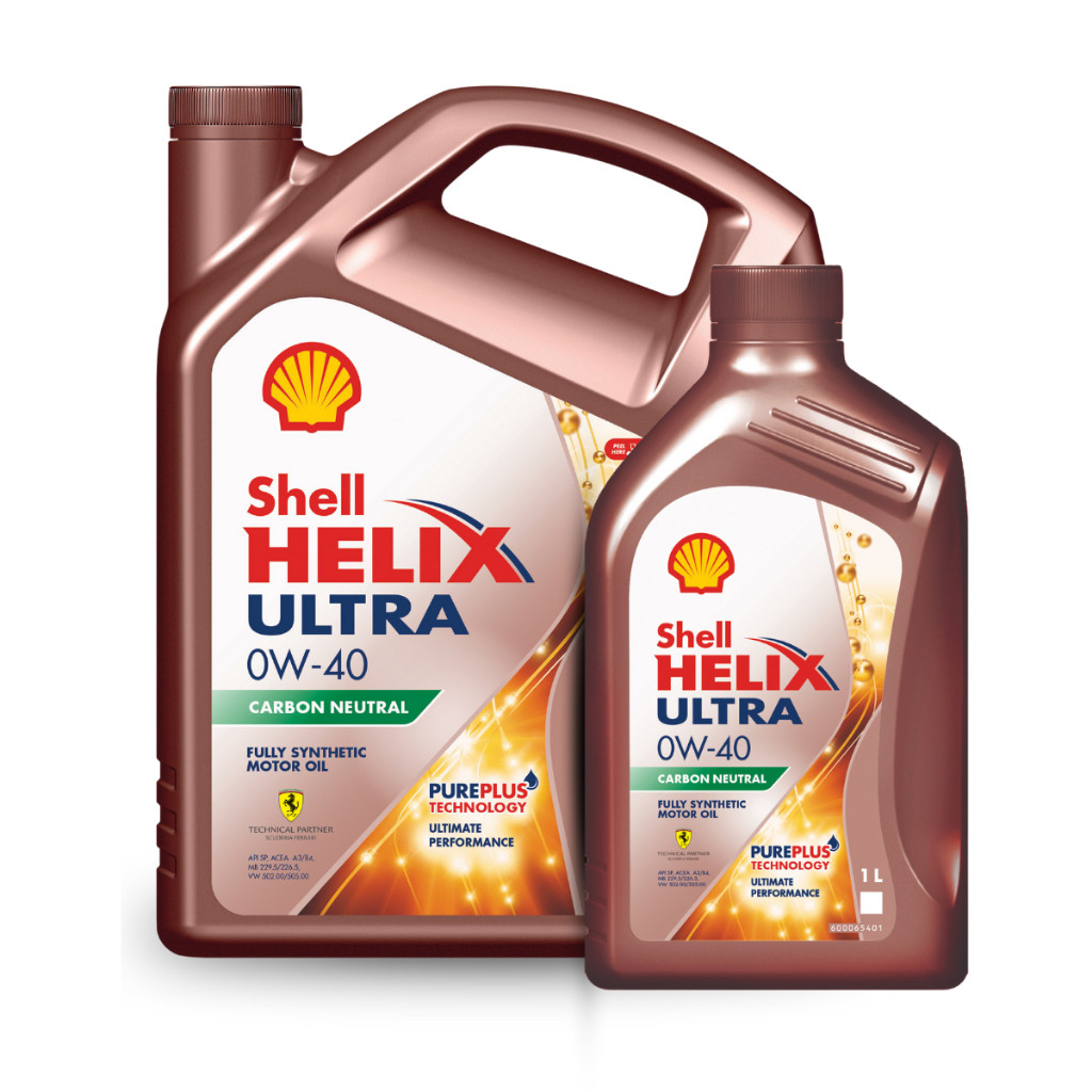 SHELL น้ำมันเครื่องเบนซิน สังเคราะห์แท้ Helix Ultra 0W-40 (4/5 ลิตร ...