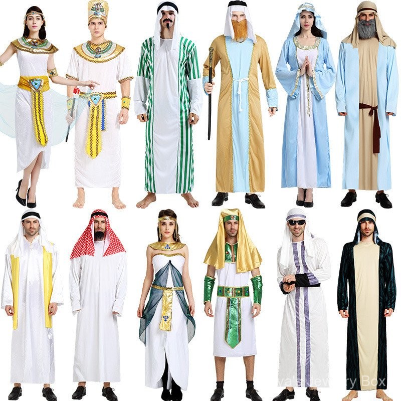 0902-YWWZ role-play cosplay Ancient Egypt Male Arabian Saudi Dubai Robe ...