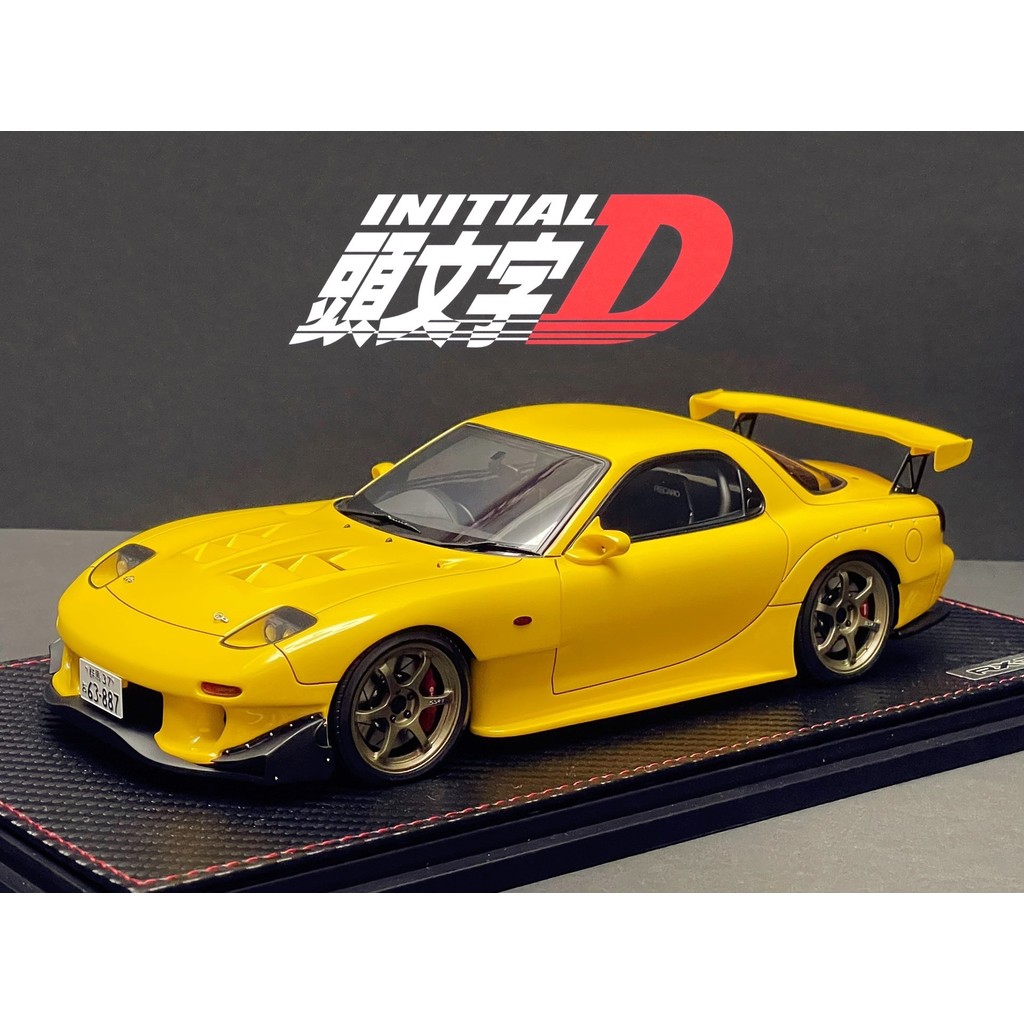 1/18 IG จุดระเบิด Initial D Mazda RX7 FD3S Initial D Medium Project D ...