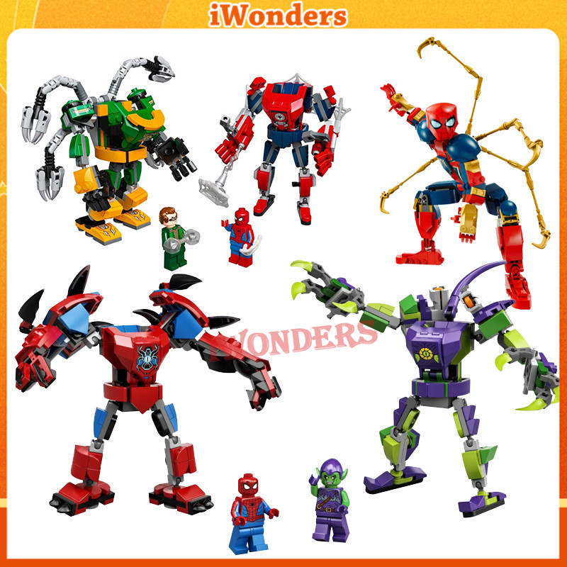 Super heroes Hero Alliance The Avengers Spider-Man Green Goblin Mech ...
