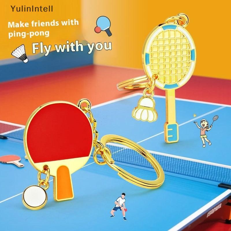 Ylth แบดมินตันพวงกุญแจจี้ Ping Pong Racket จี้พวงกุญแจของที่ระลึกปิงปอง ...