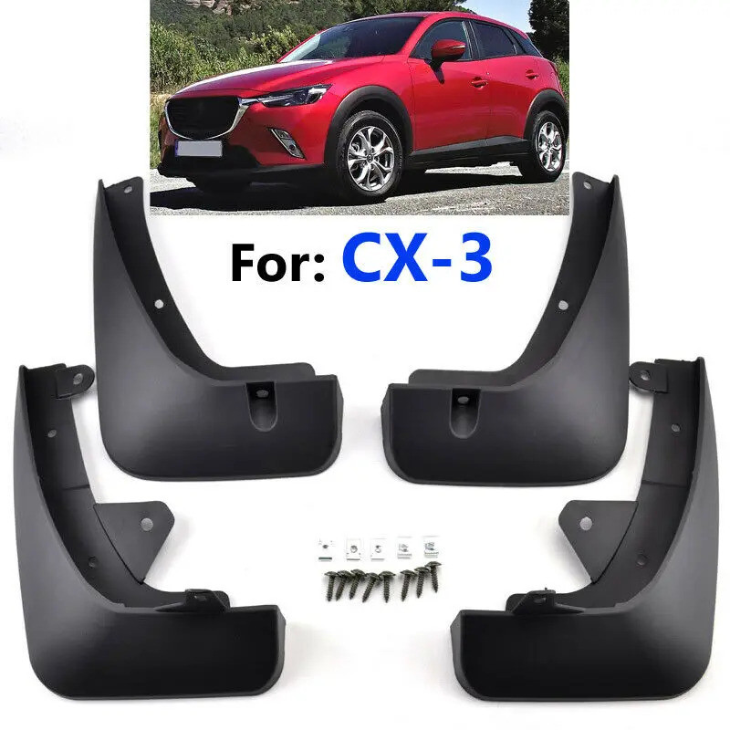 4X รถ Mud Fenders Mudguards สําหรับ Mazda CX 3 CX-3 CX3 2016 - 2019 ...