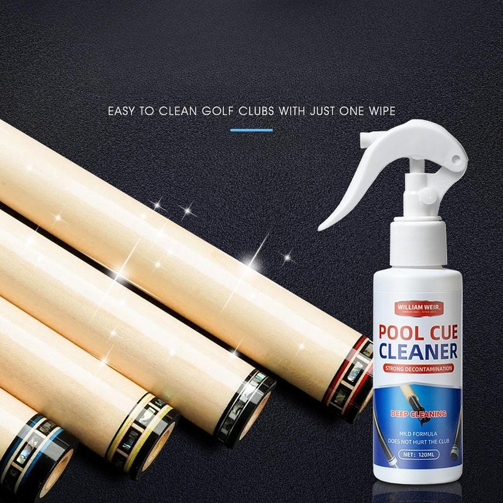 [Blesiya21] Pool Cue Cleaner 120 ml อุปกรณ์ทำความสะอาดคิวและลูกบิลเลียด ...