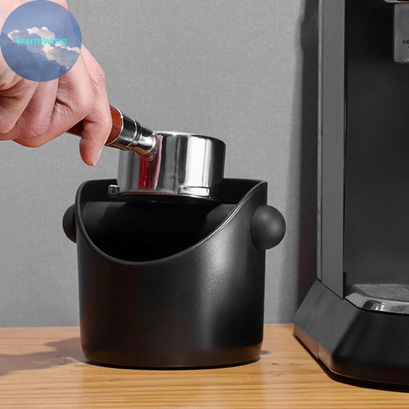 Warmwing 1 PC Mini กึ่งอัตโนมัติกาแฟกล่องเคาะในครัวเรือนตรงปาก ABS กาแฟเคาะตะกรันถังที่ถอดออกได้ ...