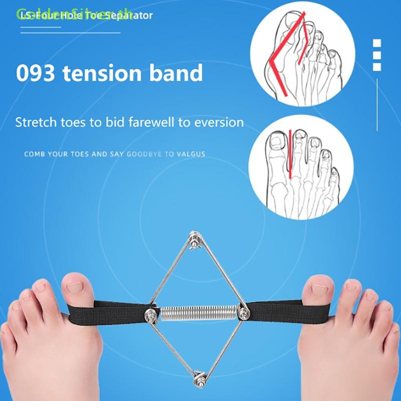 GoldenSilver Toe Straightener Hallux Valgus Corrector เข็มขัดเท้ายืด ...
