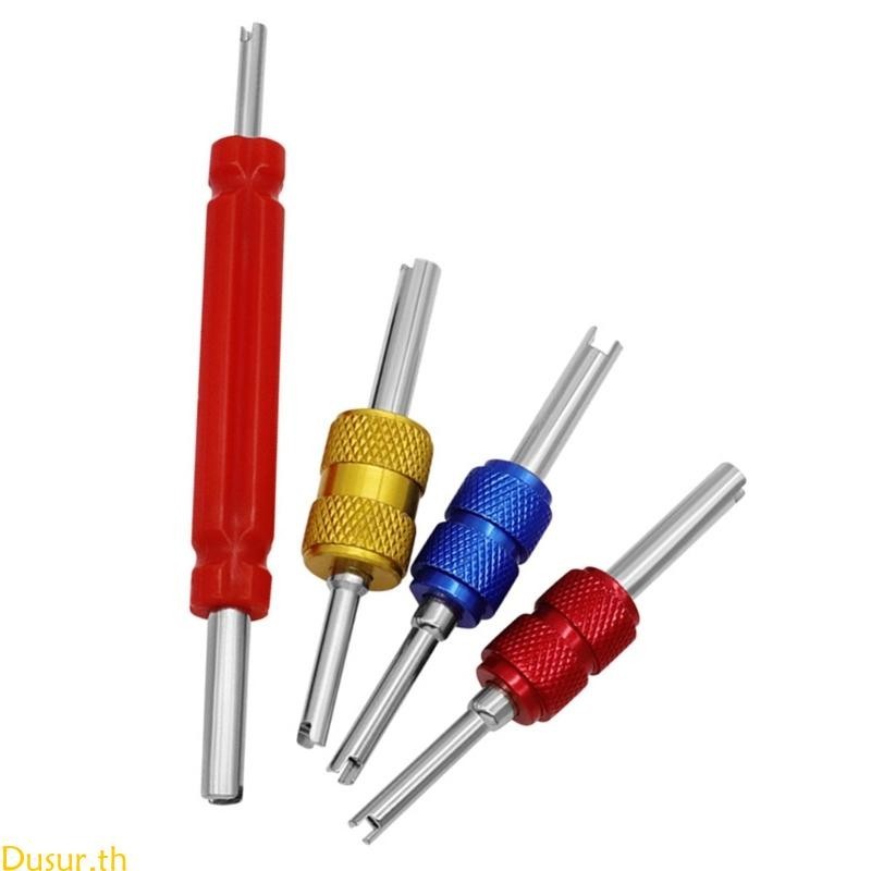 Dusur 4 ชิ้นวาล์วรถ Cores Removal ชุดเครื่องมือเครื่องปรับอากาศวาล์ว ...