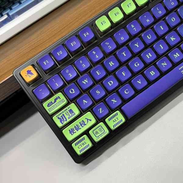 keycap keycaps เครื่องแรกสี่ด้านโปร่งแสงปุ่มกด PBT ระเหิดด้านข้างโปร่ง ...