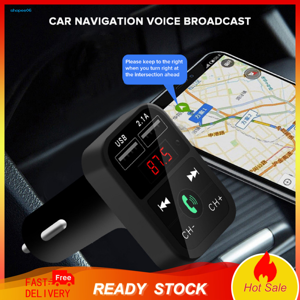 Setn เครื่องเล่น MP3 ในรถยนต์มัลติฟังก์ชั่นเอฟเฟกต์เสียงที่ดีไร้สายเบสลึกเสียง Hi-Fi เครื่องส่ง ...