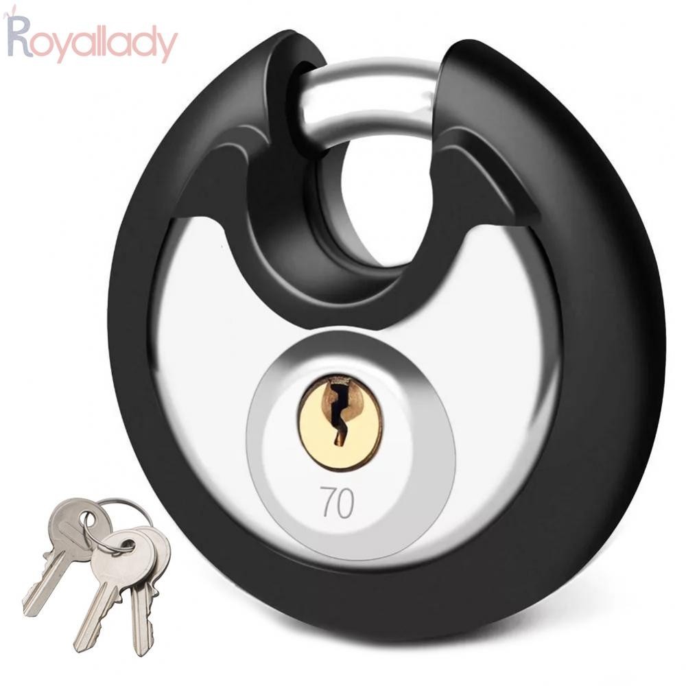 #ROYALLADY#Round Stainless Steel Padlock Locking Mechanism Lock for ...