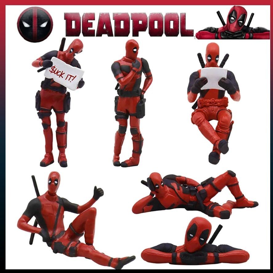 Deadpool Groot อะนิเมะ Action Figure ท่านั่งรุ่น X-Men มินิตุ๊กตารถตก ...