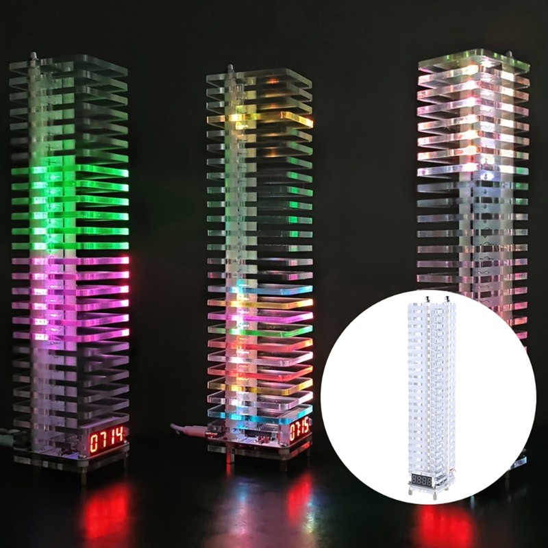R* Sound Reactive LED Spectrum Tower สีสัน Visualizer แสงคอลัมน์เสียง ...
