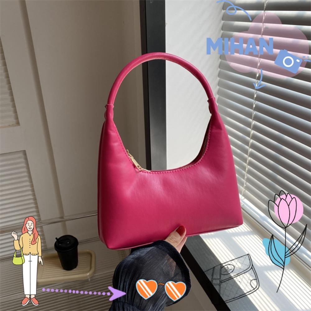 Mh Messenger Bag กระเป๋าถือ PU ดีไซน์มีสไตล์ กระเป๋าสะพายนุ่ม | Shopee ...