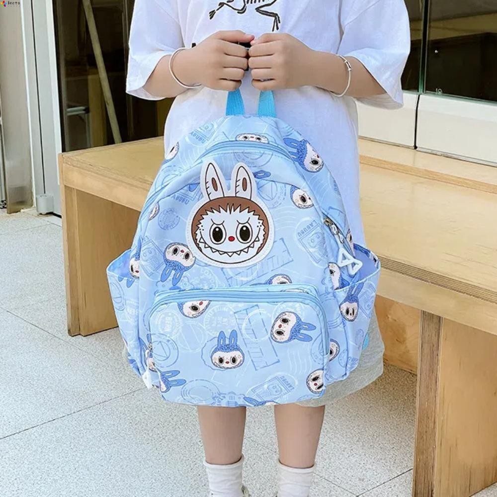 Leota Labubu Backpack, Nylon Full Color Labubu Daypack, Patterned ...