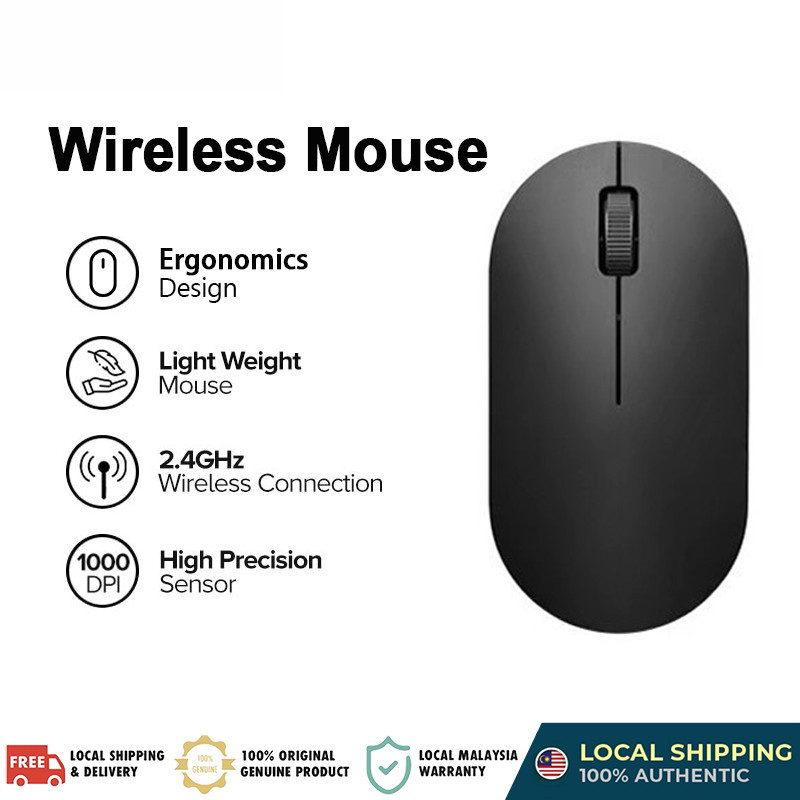 Wireless Mouse Lite 2 2.4GHz 1000dpi ERGONOMIC Optical เมาส์คอมพิวเตอร์ ...