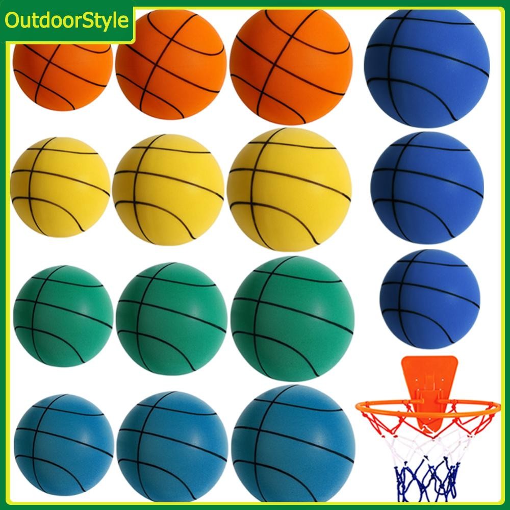 [outdoorstyle.th] Kids Bouncing Mute Silent Basketball Squeezable Mini ...