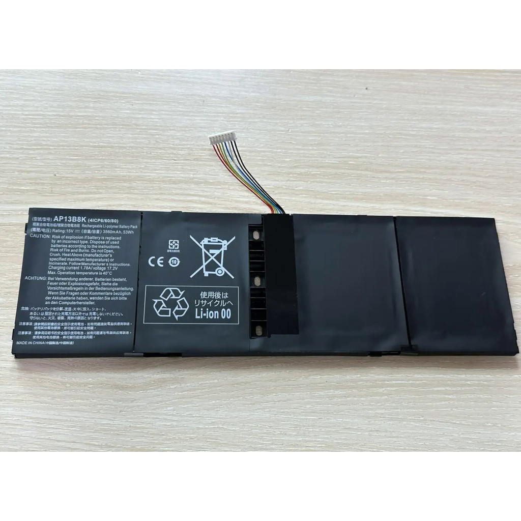 AP13B8K AP13B3K แบตเตอรี่แล็ปท็อป for Acer Aspire V5 R7 V7 V5-572G V5 ...