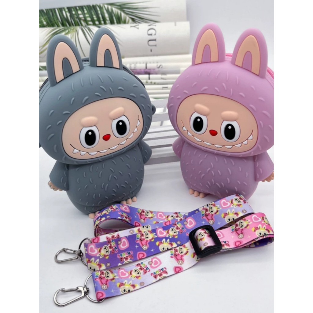 พร้อมส่ง กระเป๋าซิลิโคน ลาบูบู้ LABUBU Pop It Push Bubble กระเป๋าสะพาย ...