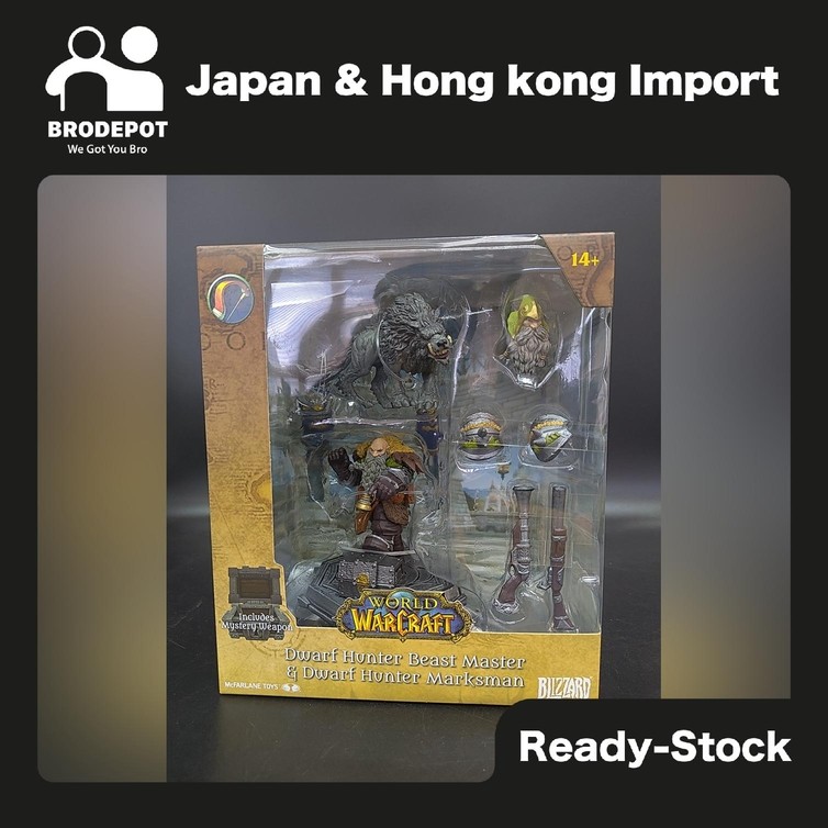 [Ready stock] McFarlane WORLD OF WARCRAFT 6IN POSED WV2 DWARF HUNTER ...