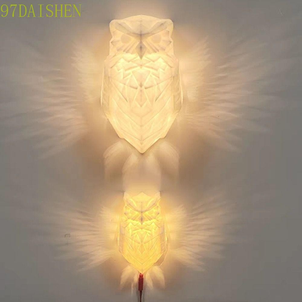 Daishen1 3D Eagle Wall Lights, Owl Eagle Art Bald Eagle โคมไฟติดผนัง, Creative ส่วนบุคคลสัตว์ ...